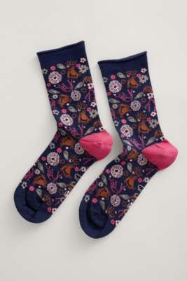Seasalt Women's Socks - navy Women's Arty Socks - Salt Myth Maritime | eBay