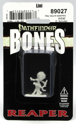 Reaper 89027 Lini (Pathfinder Bones) Iconic Gnome Druid Female Shaman ...