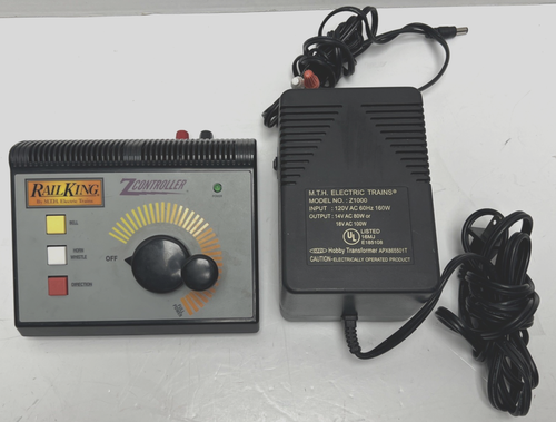 MTH RAILKING Z-1000 TRANSFORMER & CONTROLLER 100 WATTS 40-1000A. NO BOX ...