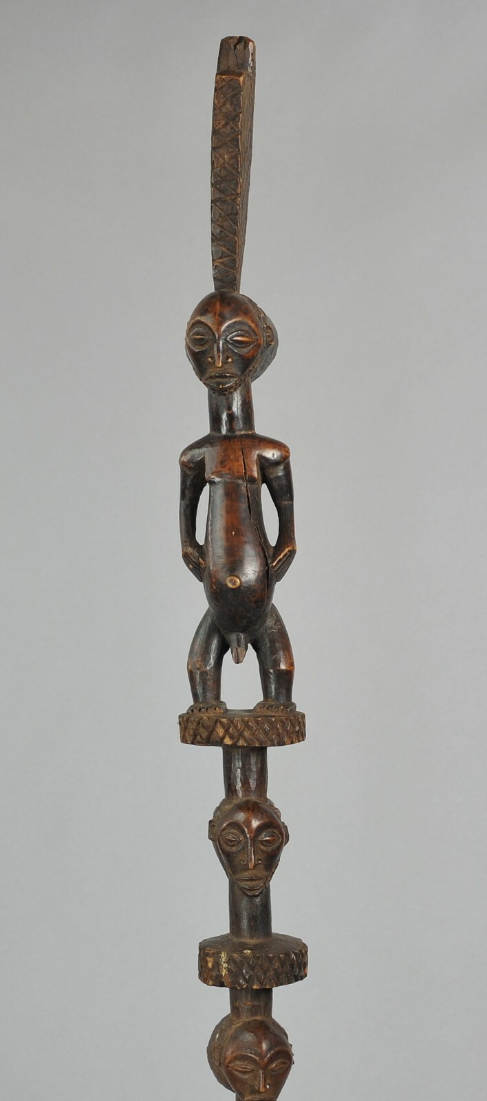 HEMBA Congo Canne Bâton chef walking stick chief's staff Art Africain ...