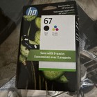 HP 67XL 2-Pack Black & Tri-Color Ink Cartridges 10/2023 (3YP31BN) | eBay