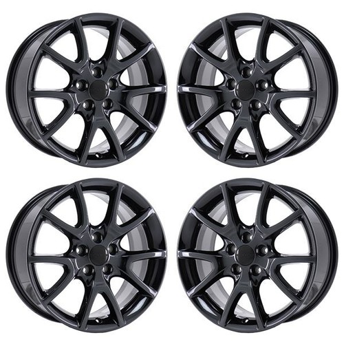 17" DODGE DART PVD BLACK CHROME WHEELS-C RIMS FACTORY OEM 2445 EXCHANGE ...