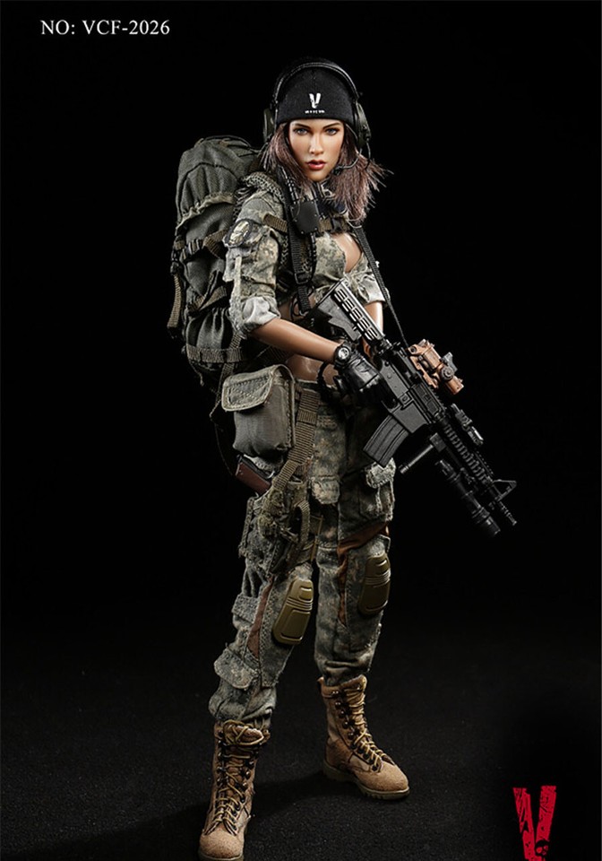 NEW VERYCOOL VCF2026 1:6 ACU Camo Woman Shooter Female Action Figure ...