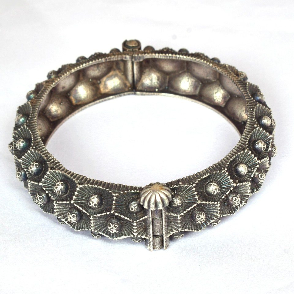 Antique Oxidized Bangle Openable Screw Lock Bangle Bracelet | eBay
