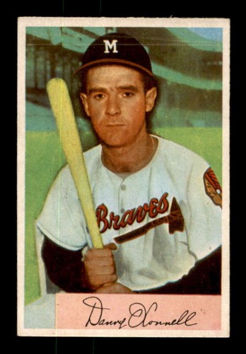 1954 Bowman #160 Danny O'Connell POOR Braves 552572 | eBay