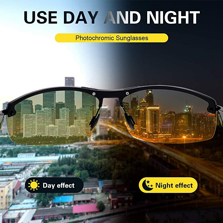 Tac HD Polarized Day Night Vision glasses Men Driving Sports Aviator ...
