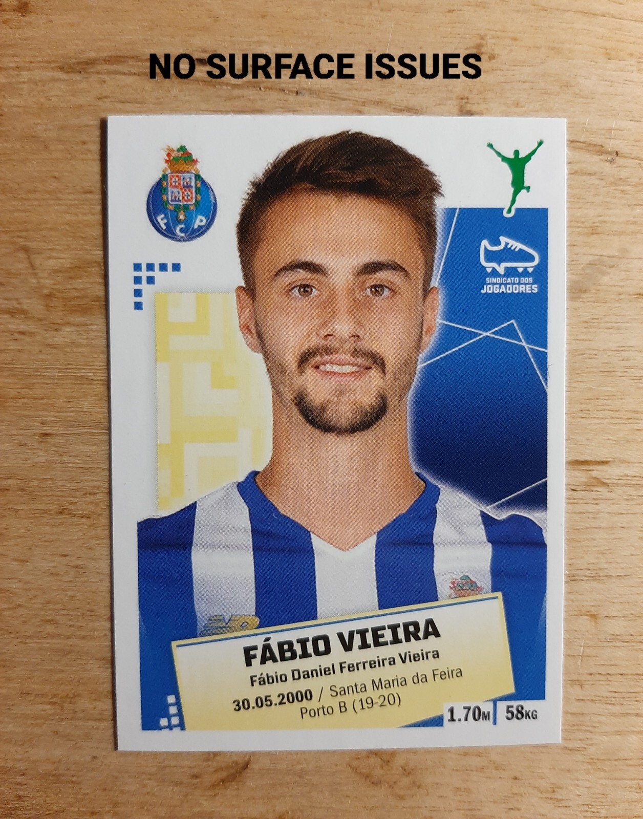 2020 Panini Futebol 2020-21 FABIO VIEIRA ROOKIE Sticker #250 Porto ...