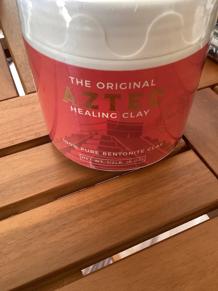 New The Original Aztec Healing Clay 100% Pure Bentonite Clay 8 Ounces ...