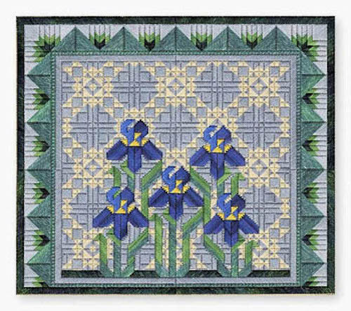 10% Off Nancys Needle-Counted Canvas chart - Spring Irises | eBay