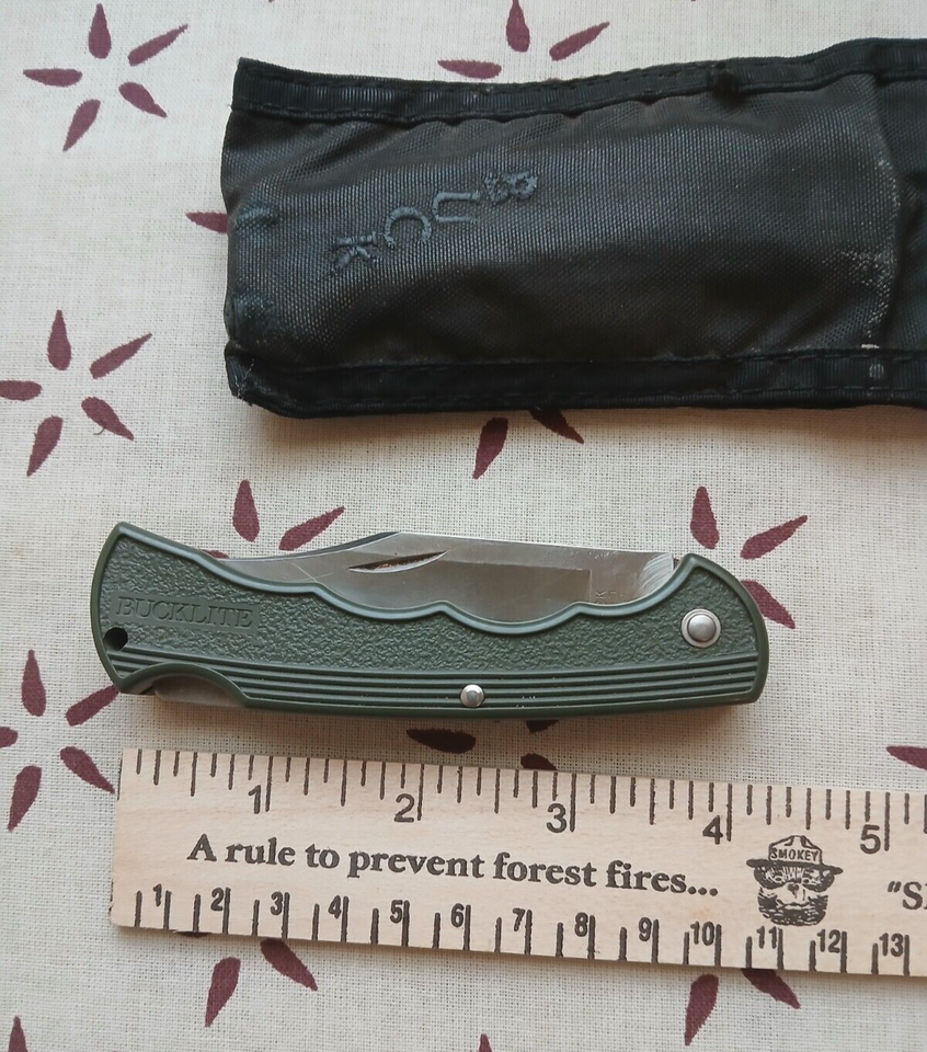 2000 Buck Model 112 Bucklite Lockback Single Blade Folding Pocket Knife ...