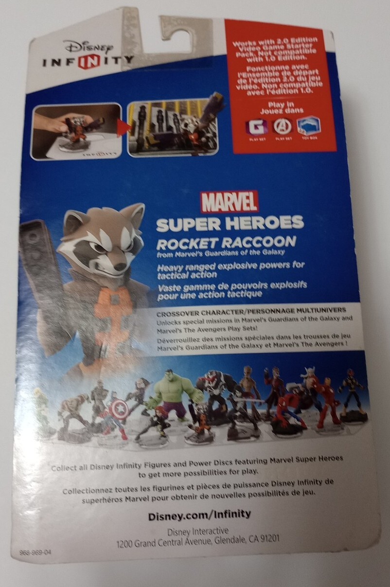 Disney Infinity 2.0 Edition Rocket Raccoon Action Figure - 120564 for ...