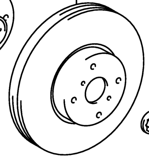 Toyota Yaris Front Brake Pad & Front Rotors Set Genuine OE OEM | eBay