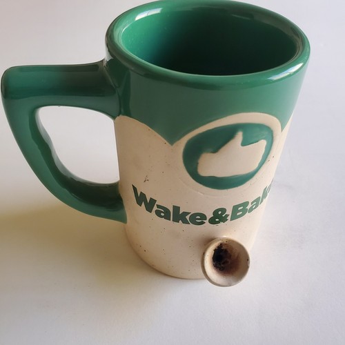 Premium 420 Sip N Smoke Coffee Mug Pipe Bowl Wake And Bake Ceramic ...