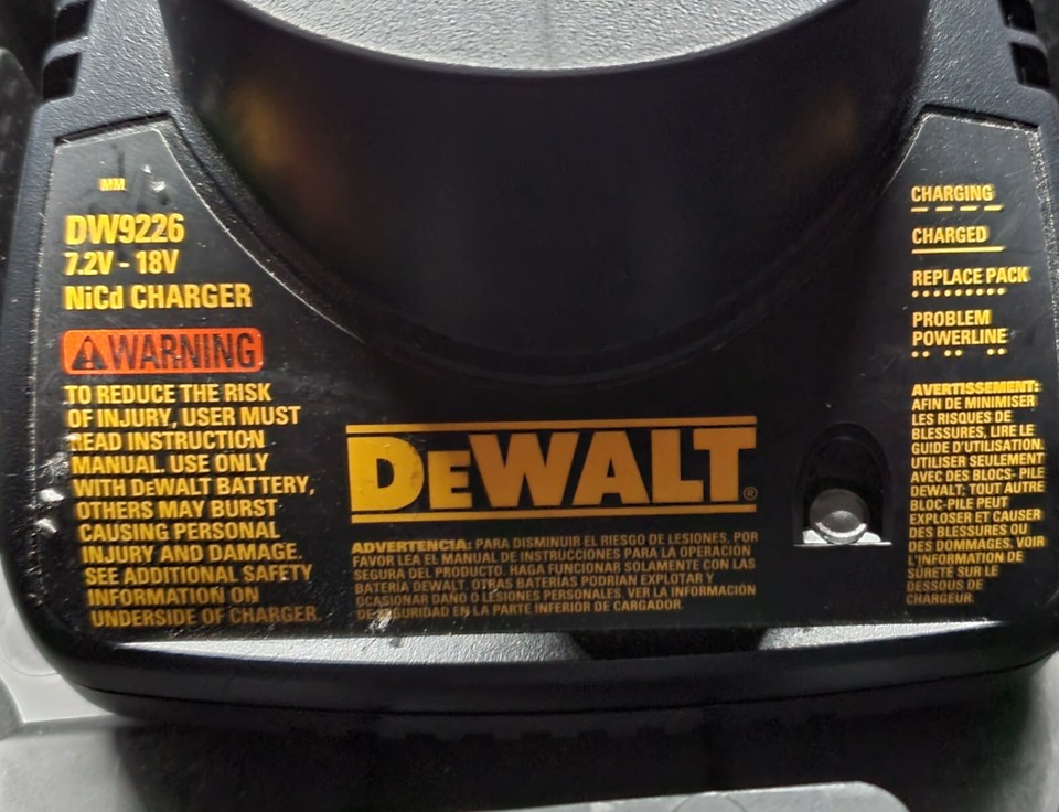 DEWALT DC970 18V Cordless Drill with TWO Batteries, Charger, and Case ...
