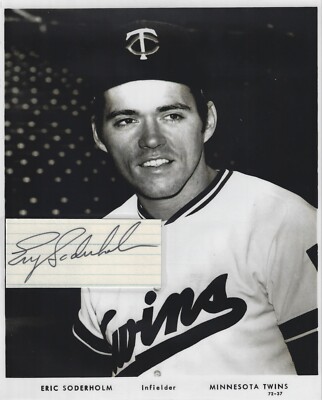 Eric Soderholm Autographed Signed 8x10 Photo - MLB Twins Yankees - RARE ...