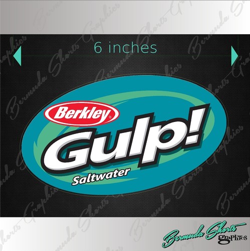 GULP Fishing Logo / 6" Vinyl Boat Vehicle Graphic Decal Window Sticker ...