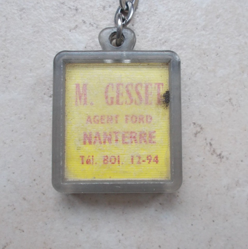 Vintage SHELL Motor Oil Keychain key ring France french antique 1970s ...