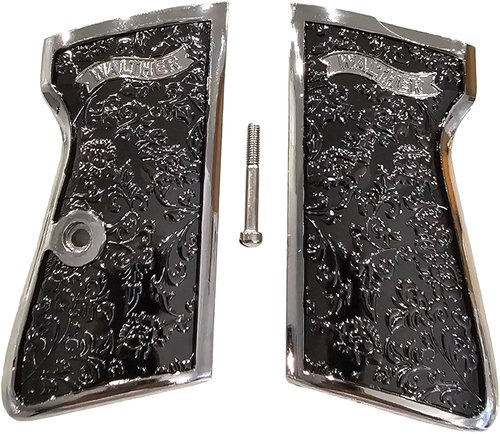 Custom Metal Grips for Walther PPK PPK-S Scroll Engraved Polished ...