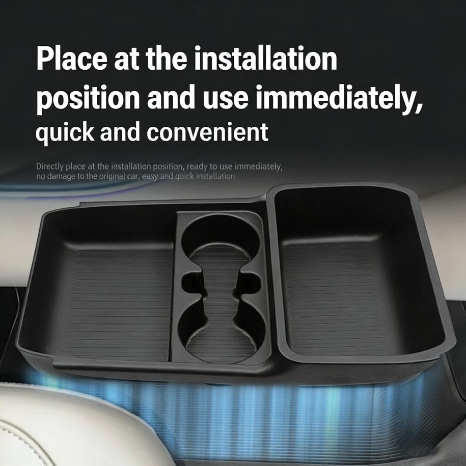 Car Interior Console Storage Box Quick Installation Waterproof Dirt ...