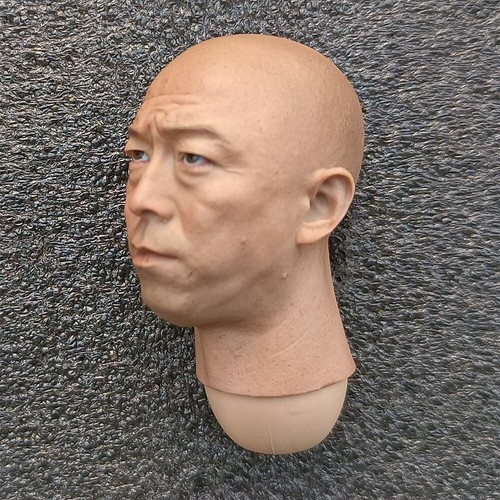 1:6 Head Sculpt Asian Bo Huang Carved For 12" Male HT Action Figure ...