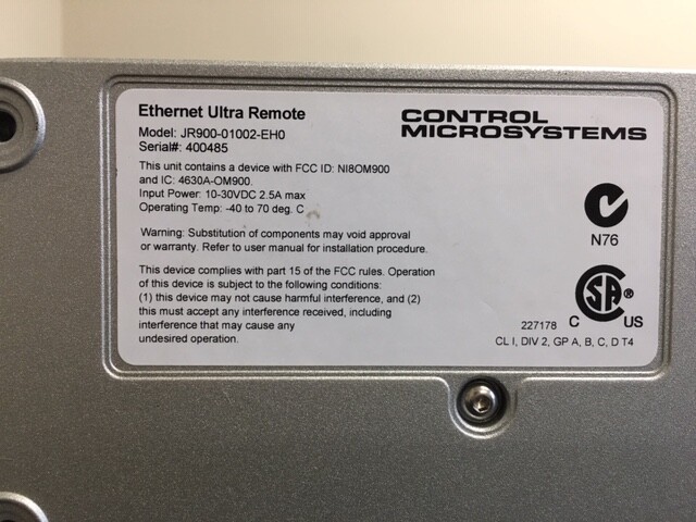 Control Microsystems JR900 License Free Radio | eBay Australia