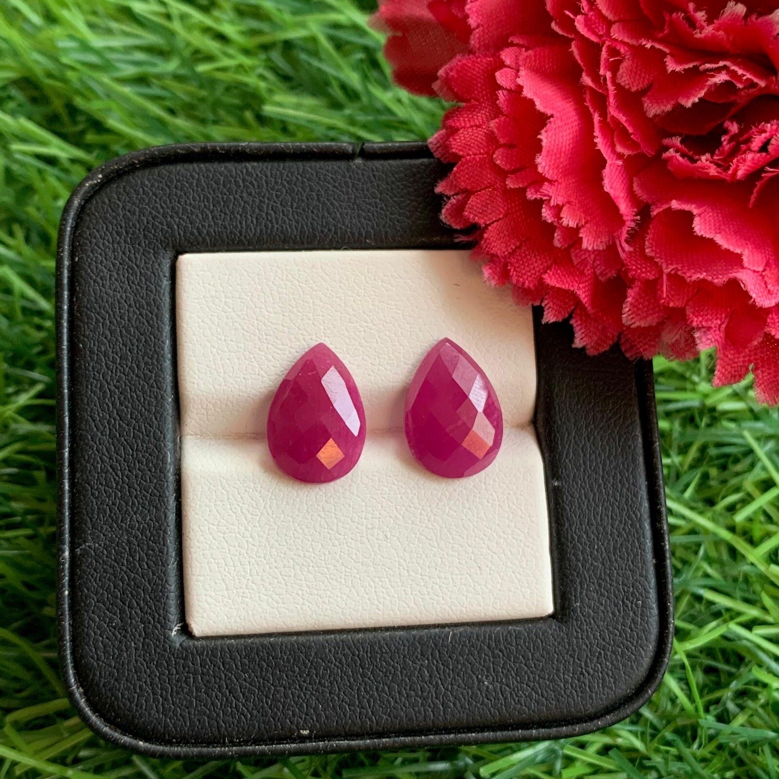 Natural Red Ruby Pear Shape Pair Certified 8 Ct Loose Gemstone | eBay