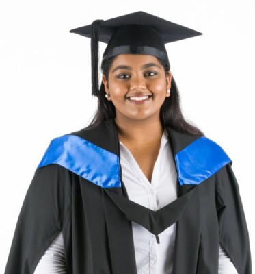 HOOD ONLY Bachelor Blue Hood for Graduation Academic Dress School | eBay