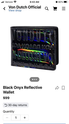 Von Dutch Logo Embossed Wallet. Gift Box And Dust Cover MSRP 99.00 New ...