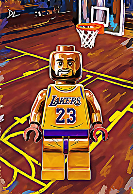 LeBron James "The Minifigure" Original Pop Art Print - 13 x 19 Poster ...