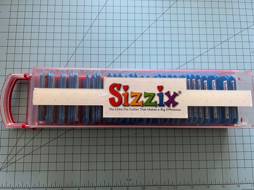 Sizzix Sizzlits Alphabet Font Number & Symbols Die Set w/ Storage case ...