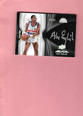 2008/09 UPPER DECK BLACK, ALEX ENGLISH, AUTOGRAPH, CARD #A2-AE, SN 44/ ...