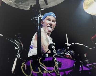 CHAD SMITH SIGNED 8x10 PHOTO RED HOT CHILI PEPPERS DRUMMER AUTOGRAPH ...