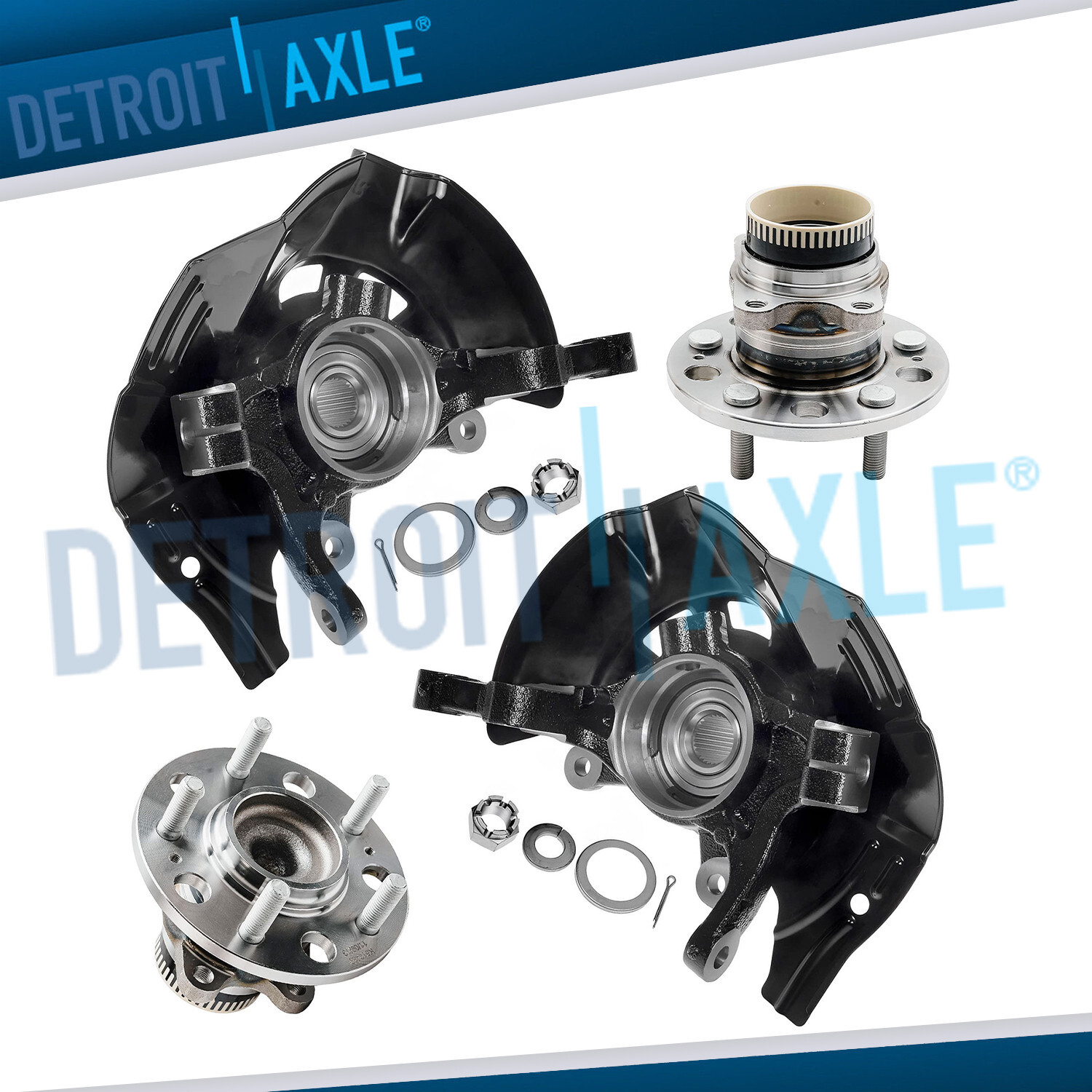 Front Steering Knuckles Rear Wheel Hub Bearing Assembly for 2011 Kia ...