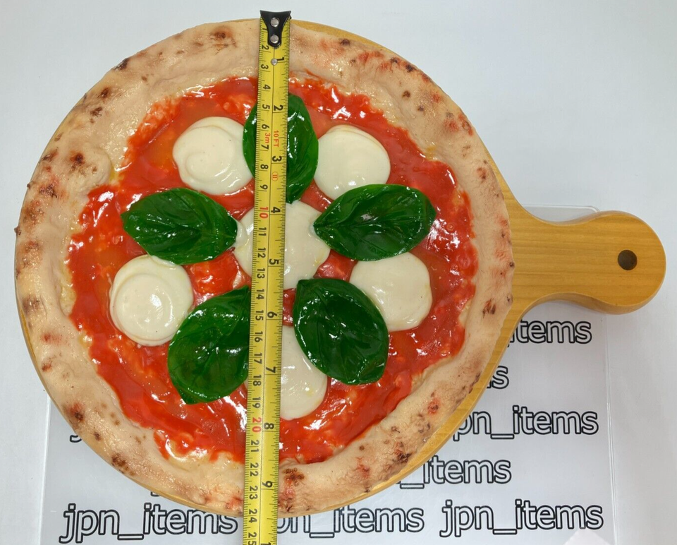 Pizza Margherita 1/1 Display Fake Food Sample PVC Handmade Japan | eBay