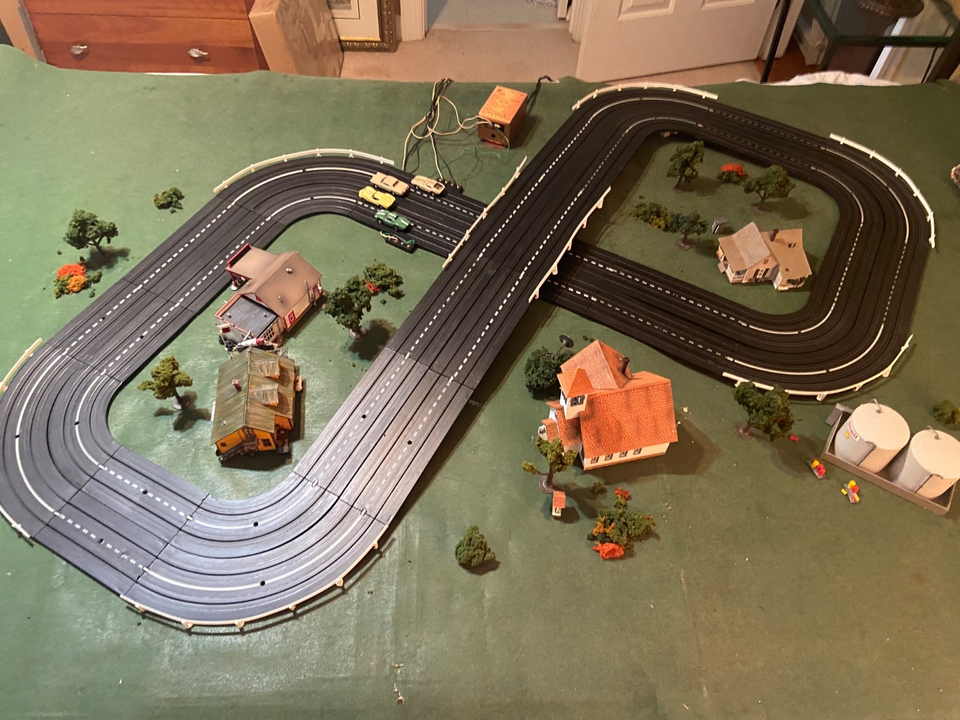 4 Lane Aurora Slot Car Set, Restored. and in great shape. | eBay
