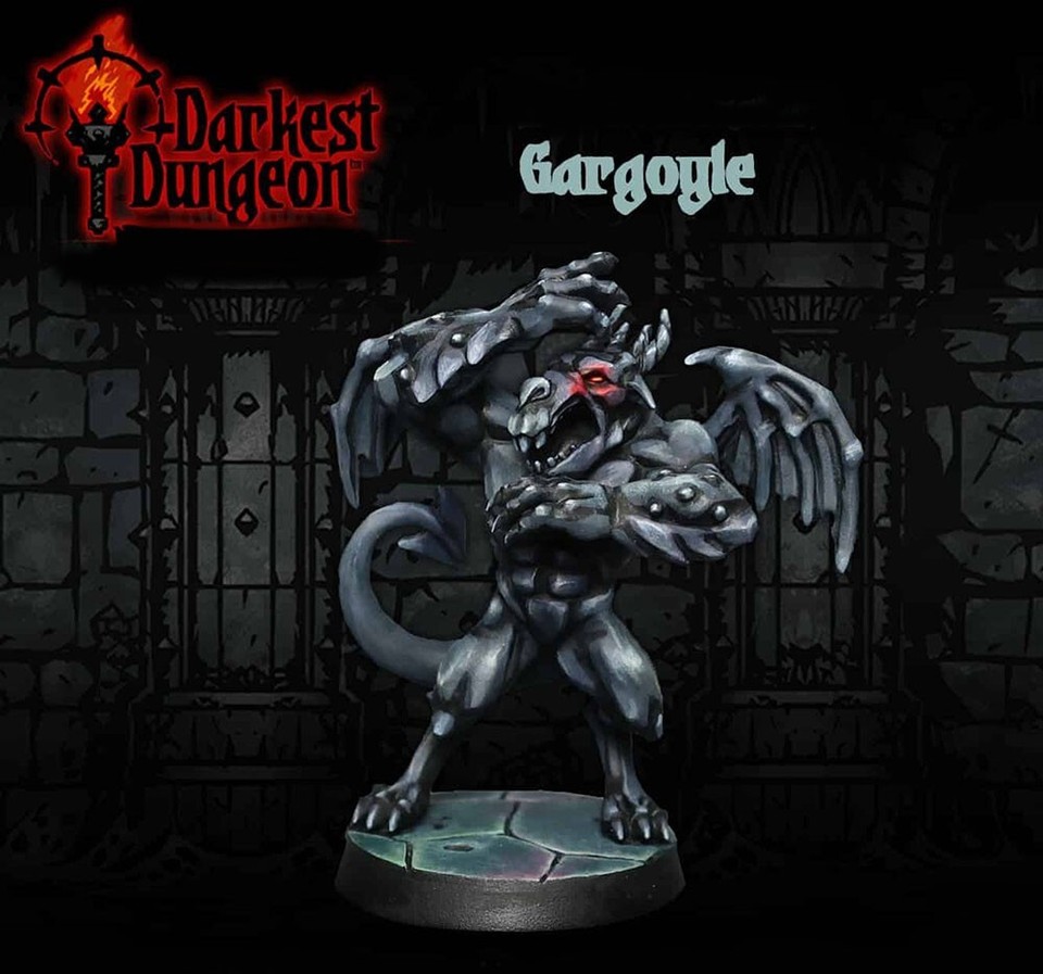 Gargoyle Monster DnD D&D RPG Fantasy miniatures DARKEST DUNGEON FLAT ...