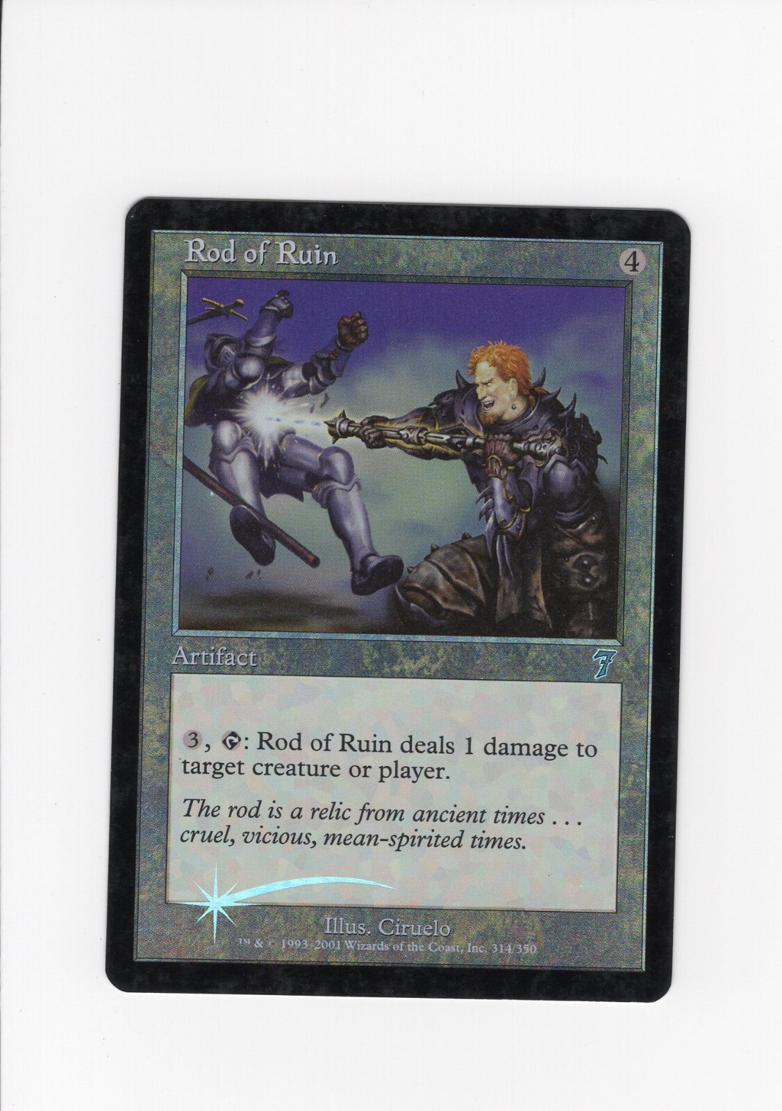 Rod of Ruin FOIL 7th Edition LP clouding MTG Magic the Gathering | eBay