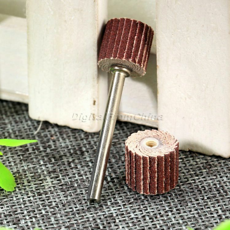 10Pcs 240# Grit Sanding Sandpaper Flap Wheel For Power Rotary Tool Dia ...