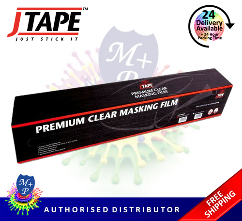 J TAPE polymask Premium Plastic Clear Car Masking Film Sheeting 4m x ...