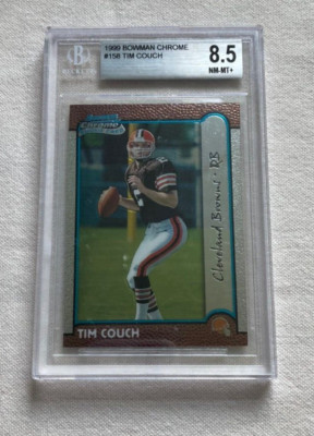 1999 Bowman Chrome TIM COUCH Cleveland Browns #158 Rookie Card RC BGS 8 ...
