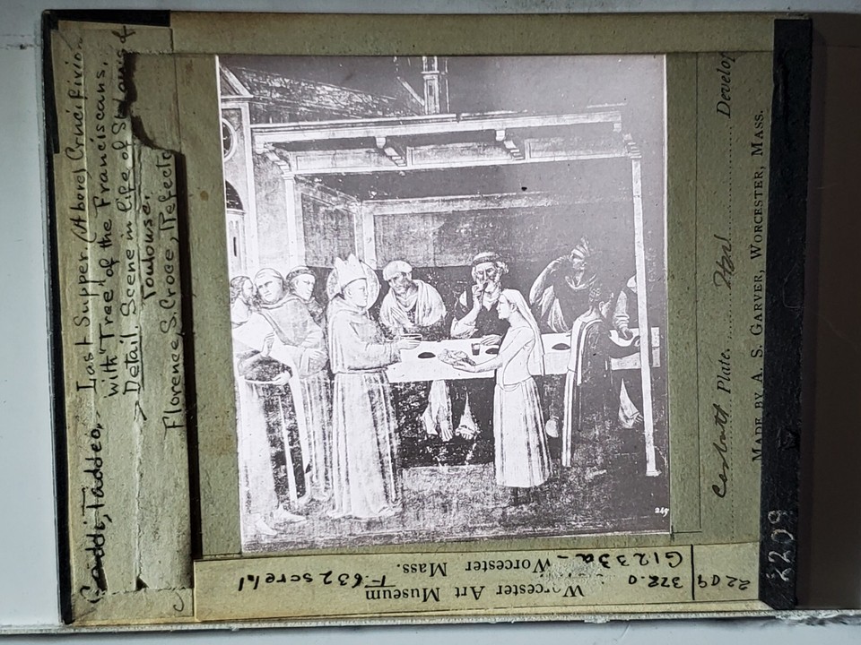 The Presentation, Taddeo Gaddi, S. Croce, Florence, Magic Lantern Glass ...