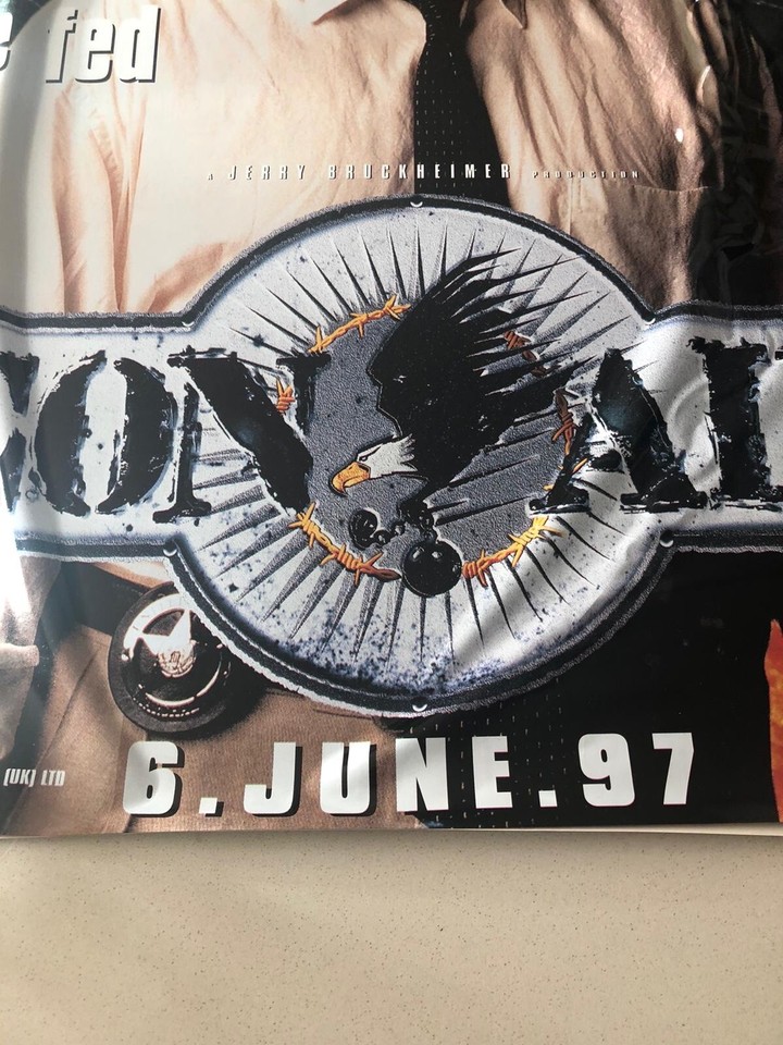 CON AIR MOVIE POSTER VINYL CINEMA JOHN CUSACK 1997 STICKER DECAL ...
