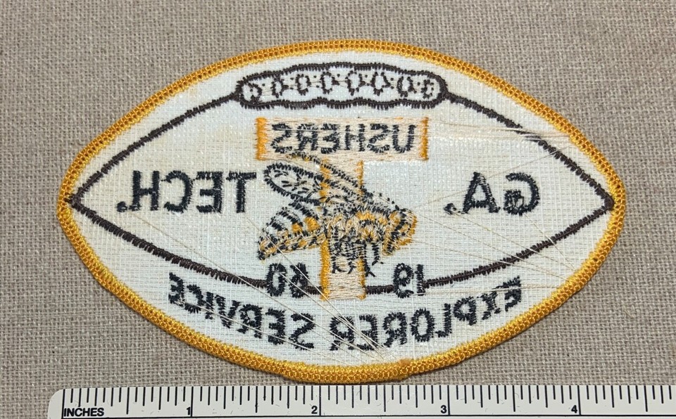 VTG 1960 GEORGIA TECH Explorer Boy Scout USHER PATCH Yellow Jackets ...