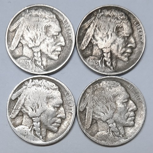 FOUR 1913 Buffalo Nickels! | eBay