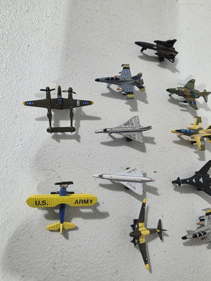 Vintage Micro Machines Lot – Die-Cast Mini Vehicles Mixed Series Jets ...