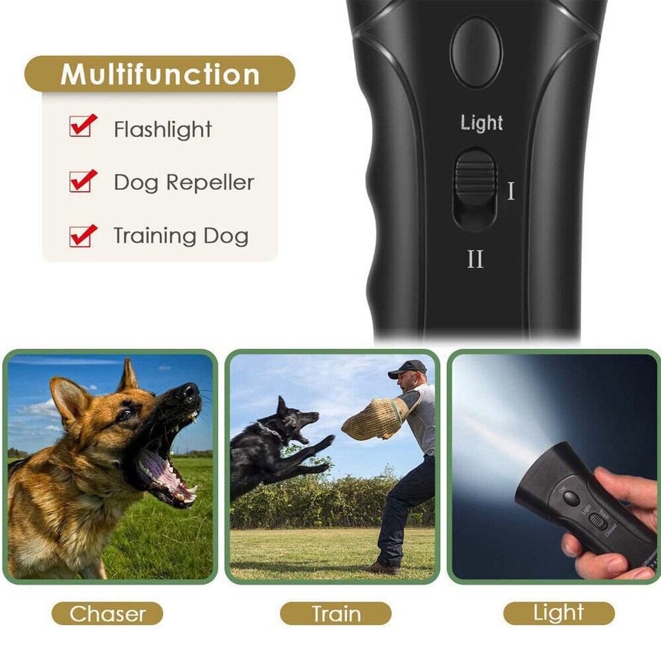 Upgraded Bark Buddy Anti Barking Device Handheld Ultrasonic Dog Trainer ...
