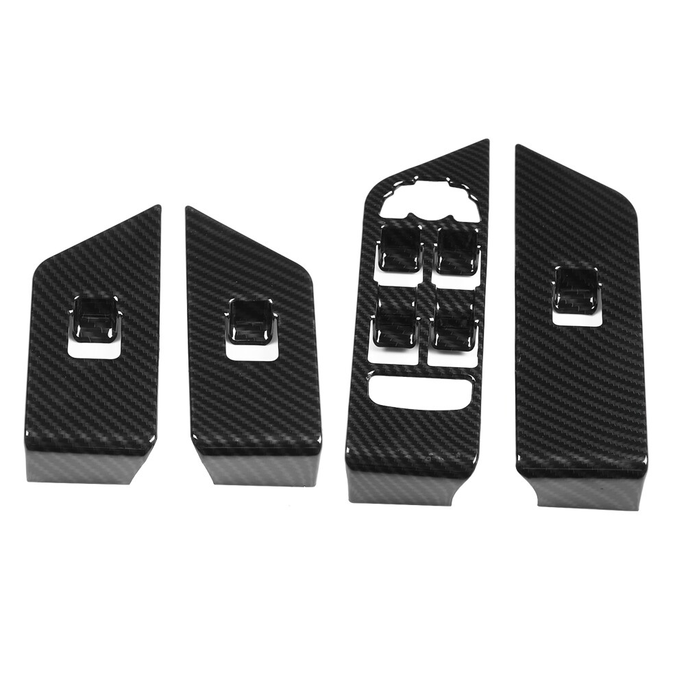 *4Pcs Carbon Fiber Window Lift Button Cover Trim Frame For Evoque 12 | eBay