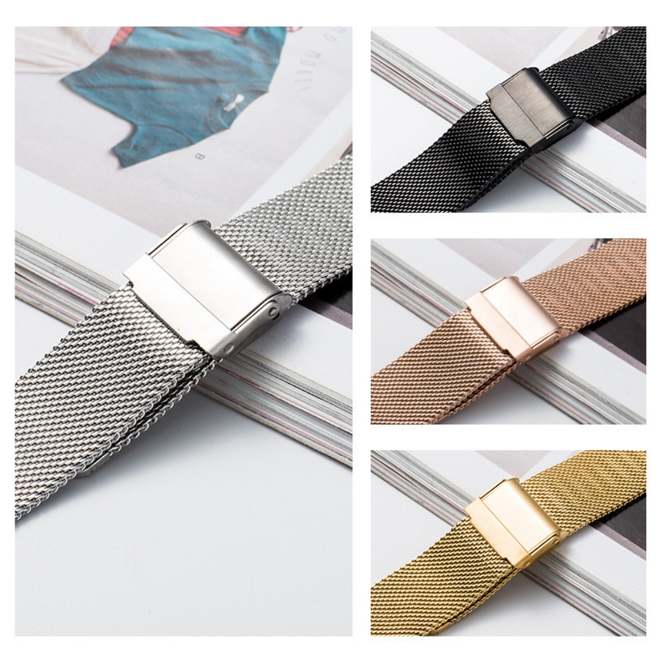 Premium Ultra-thin Stainless Steel Milanese Mesh Watch Band Strap 8-24 ...