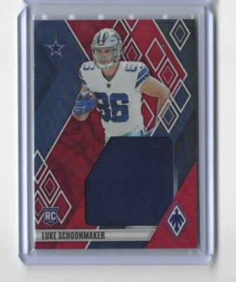 2023 Panini Phoenix LUKE SCHOONMAKER RED Jumbo Rookie Jersey 059/125 | eBay