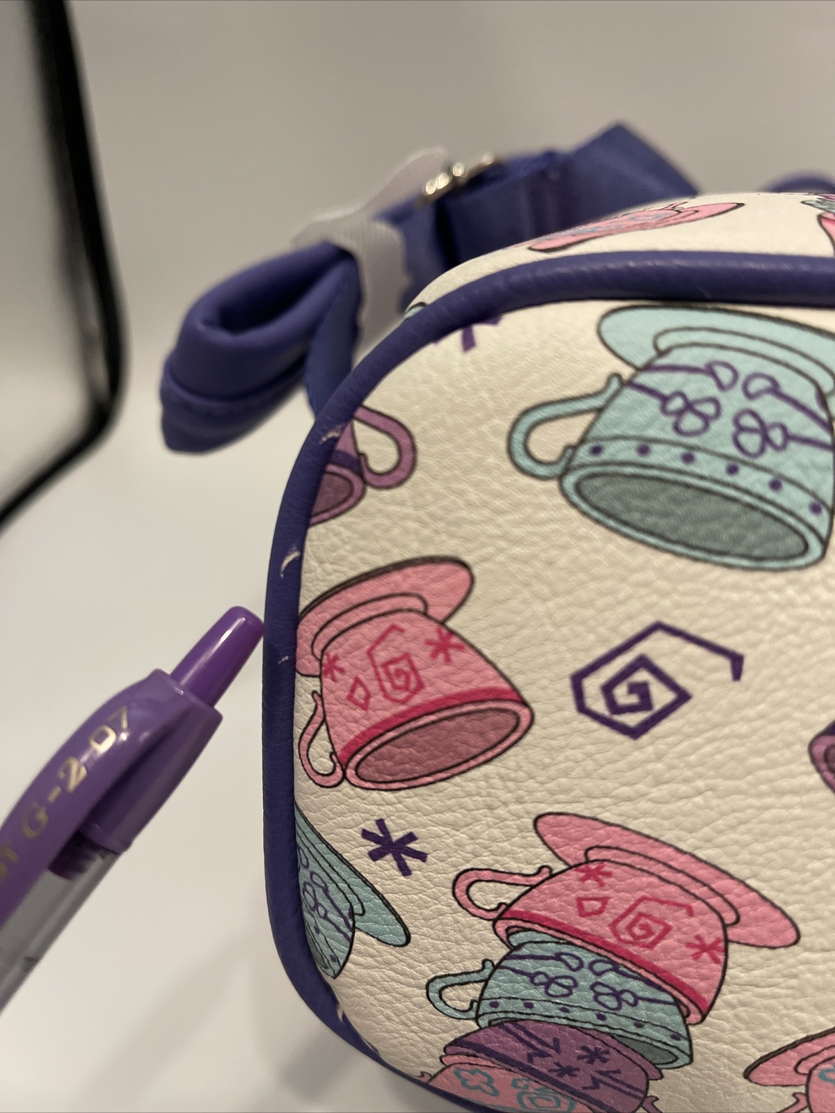 Loungefly Disney Parks Mad Tea Party Mini Backpack OG HEARTS LOGO NWT Y ...